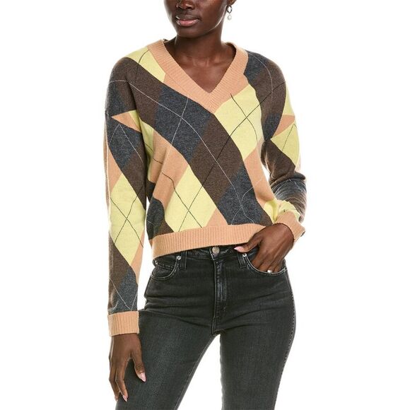 27 Miles Malibu | Sweaters | 27 Miles Malibu Plaid Vneck Wool ...